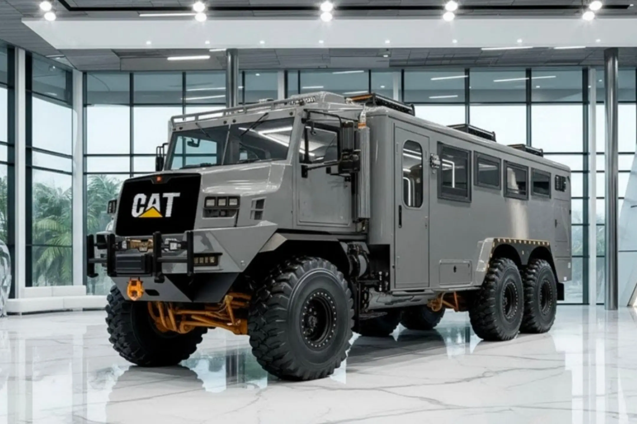 2026 Caterpillar Desert Titan 6x6 Motorhome Price & Specs , Pros & Cons